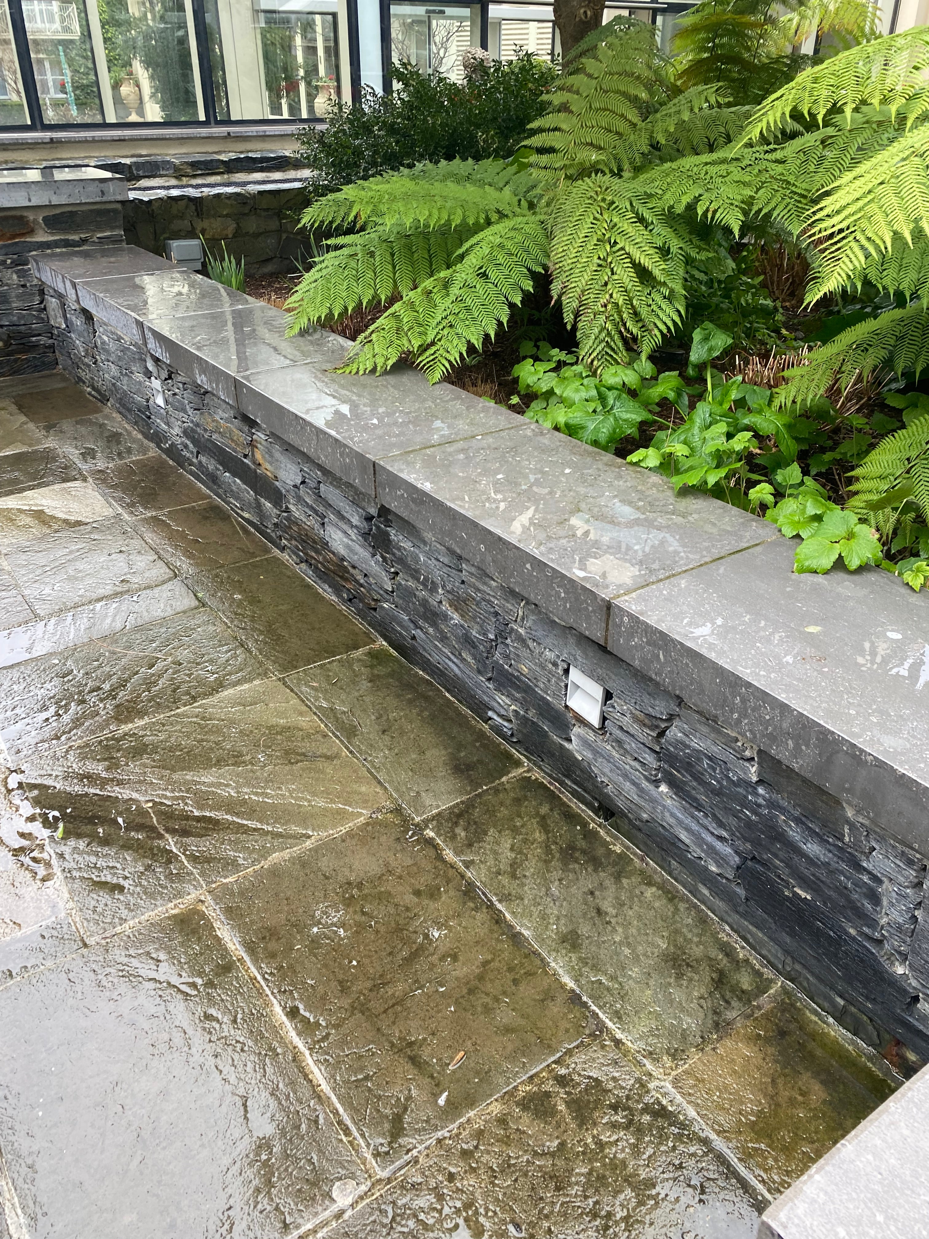 Kilkenny Blue Sanded Limestone Wall Capping 330mm x 60mm x 5 linear me ...