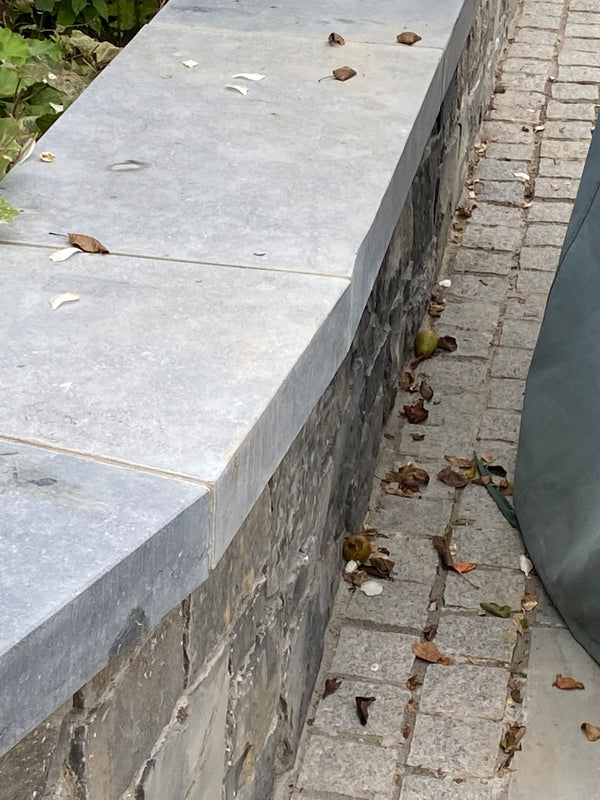 Kilkenny Blue Limestone Sanded Wall Capping 300mm x 60mm x 10 linear m ...